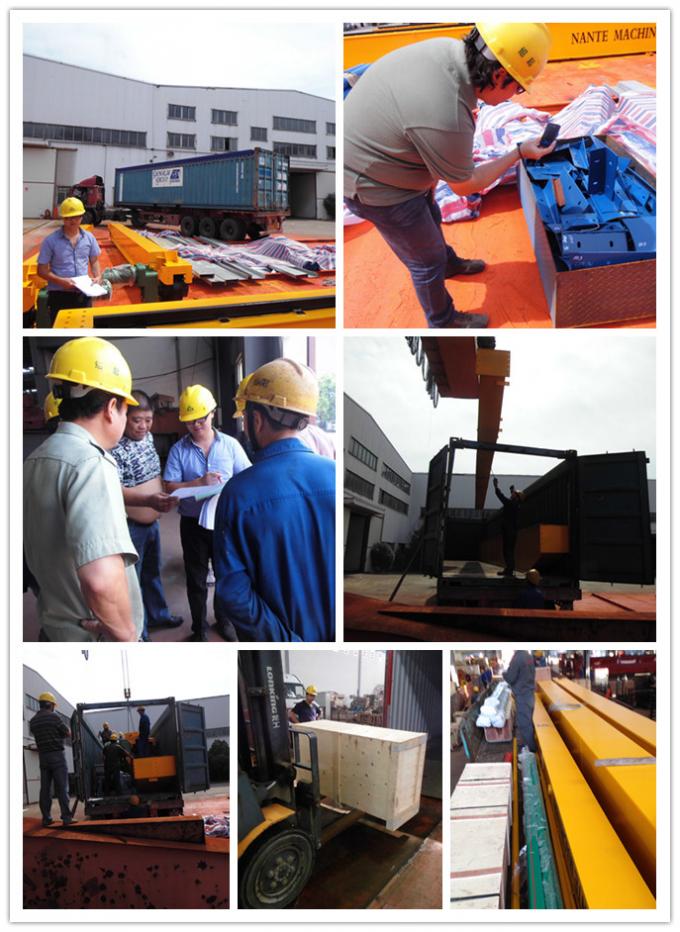 MH15t - 25m - 15m Railway Yard Single Girder Gantry Crane Rail Mounted ...