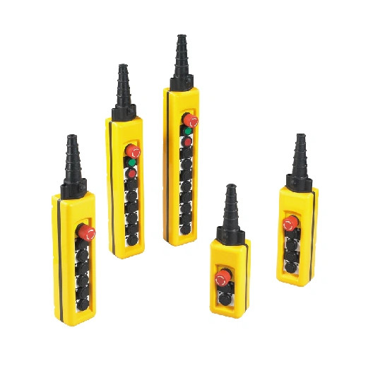 NXAC Push Button Crane Components Pendent Controls Double Speed IP65