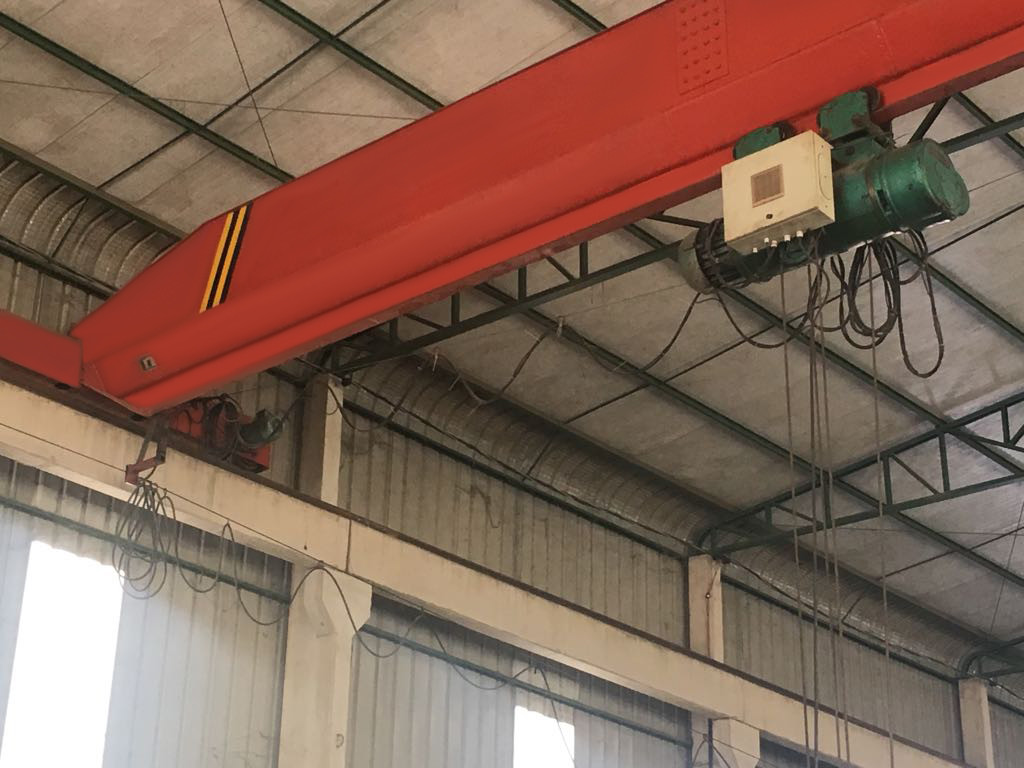 Red Single Girder Bridge Crane Overhead Travelling Crane With Chinese ...